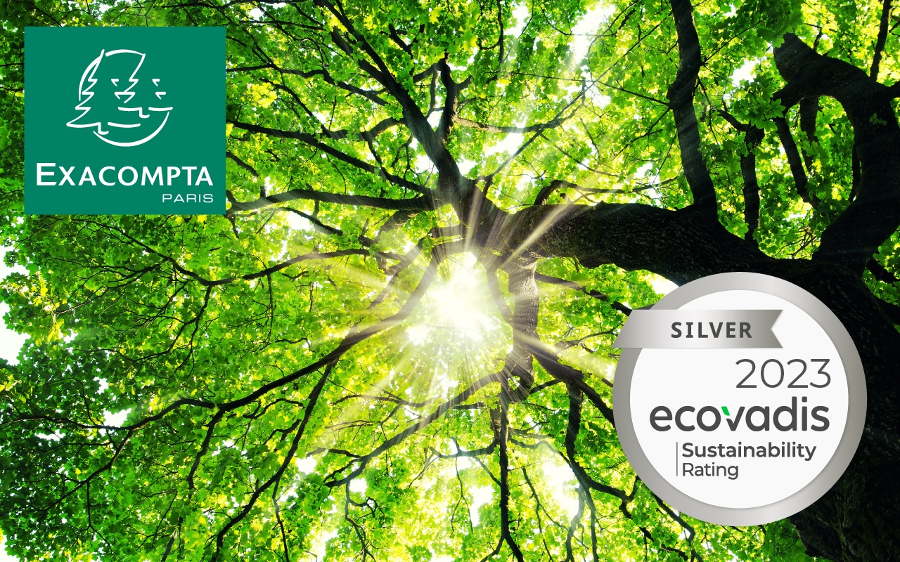 Exacompta achieves Silver Award from EcoVadis in 2023 - ExaClair Limited